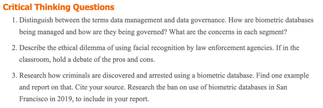 Solved Critical Thinking QuestionResearch how criminals are | Chegg.com