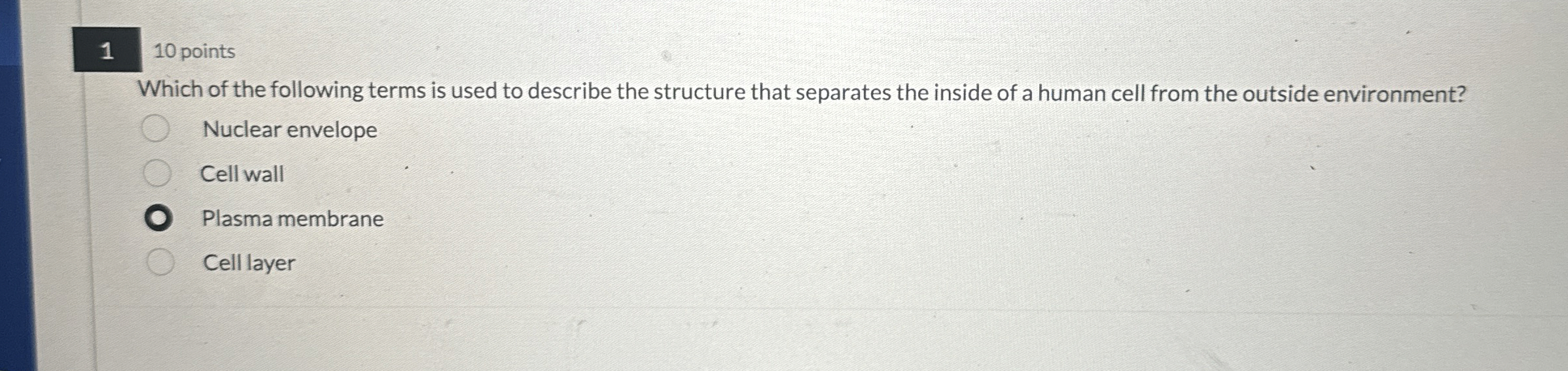 Solved 110 ﻿pointsWhich of the following terms is used to | Chegg.com