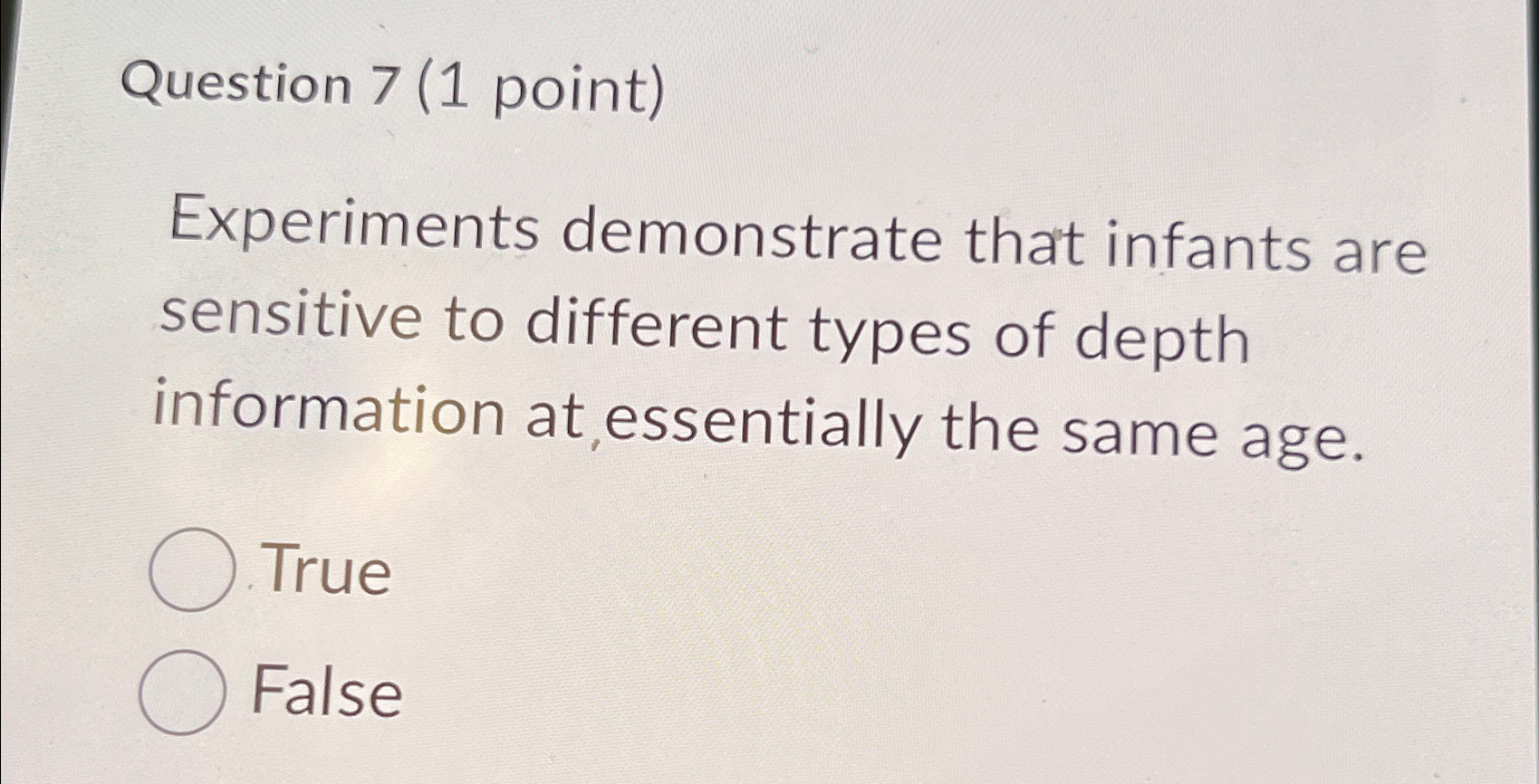 Solved Question 7 (1 ﻿point)Experiments demonstrate that | Chegg.com