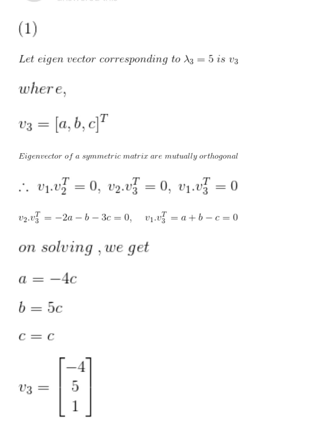 Solved 12.7.a. Missing eigenvector 1 0.0/200 points (graded) | Chegg.com