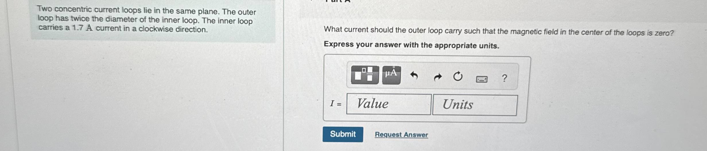 Solved Two concentric current loops lie in the same plane. | Chegg.com