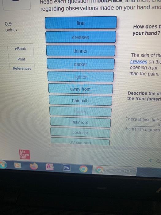 Solved Describe the differences you observed in the type and | Chegg.com