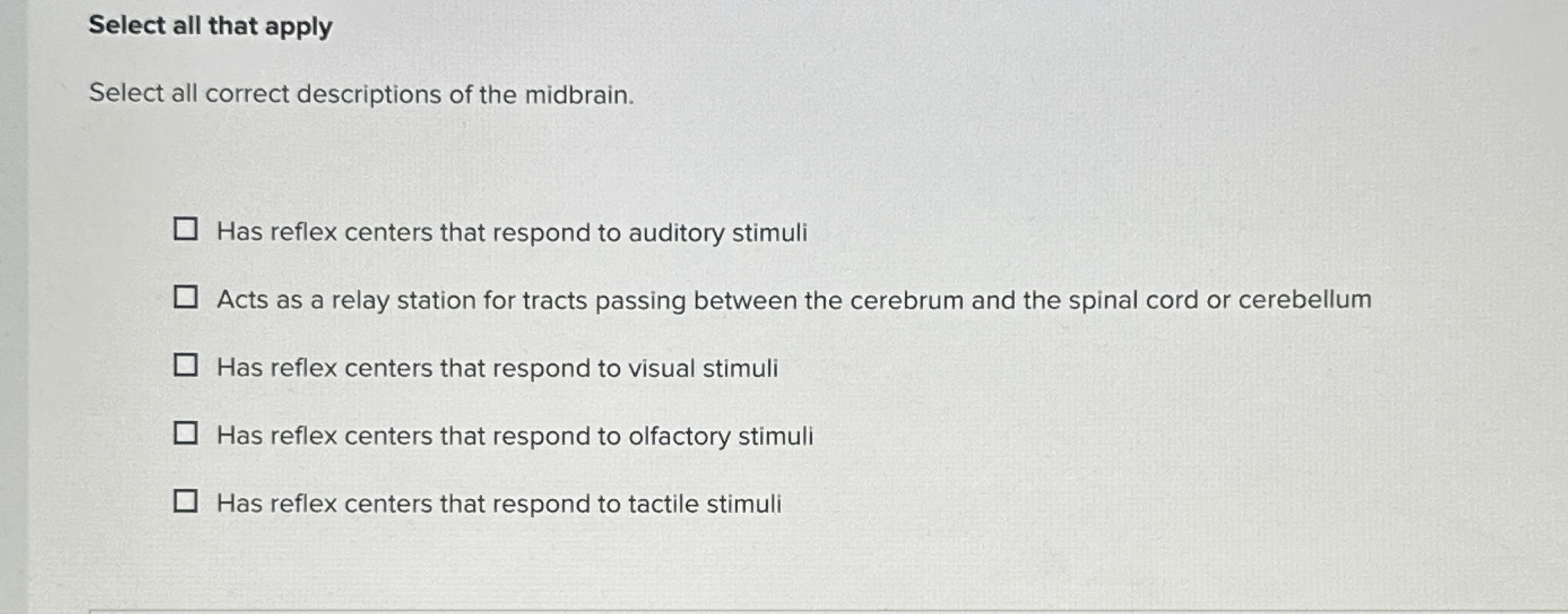 Solved Select all that applySelect all correct descriptions | Chegg.com