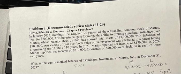 Solved C Problem 2 (Recommended: review slides 11-20) Hoyle, | Chegg.com