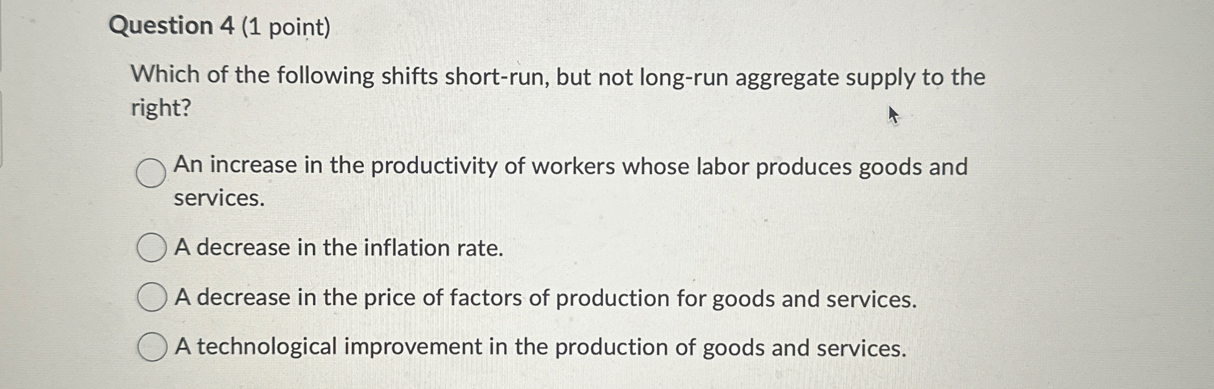 Solved Question 4 (1 ﻿point)Which of the following shifts | Chegg.com