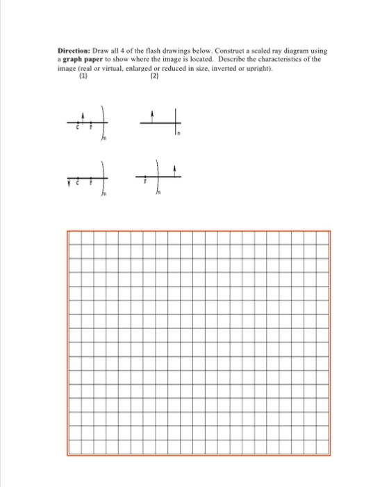 Solved Direction: Draw all 4 of the flash drawings below. | Chegg.com