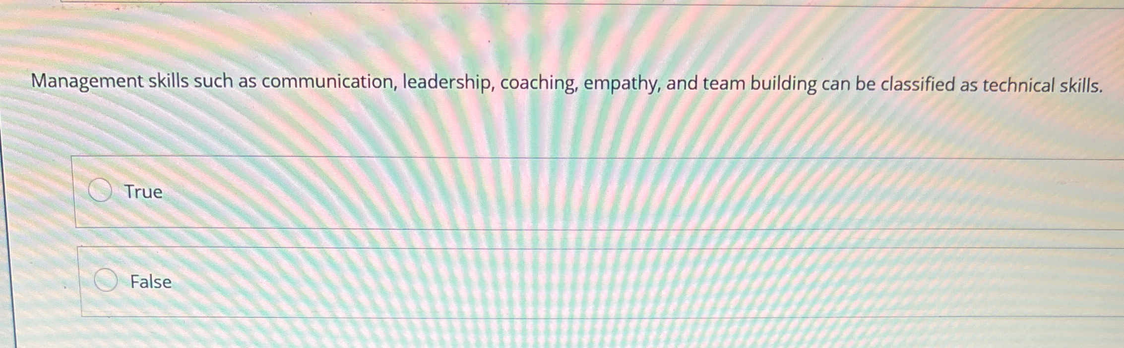 Solved Management skills such as communication, leadership, | Chegg.com