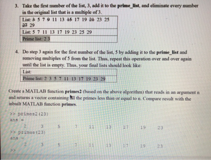 Solved For this problem, we will see how primes smaller than | Chegg.com