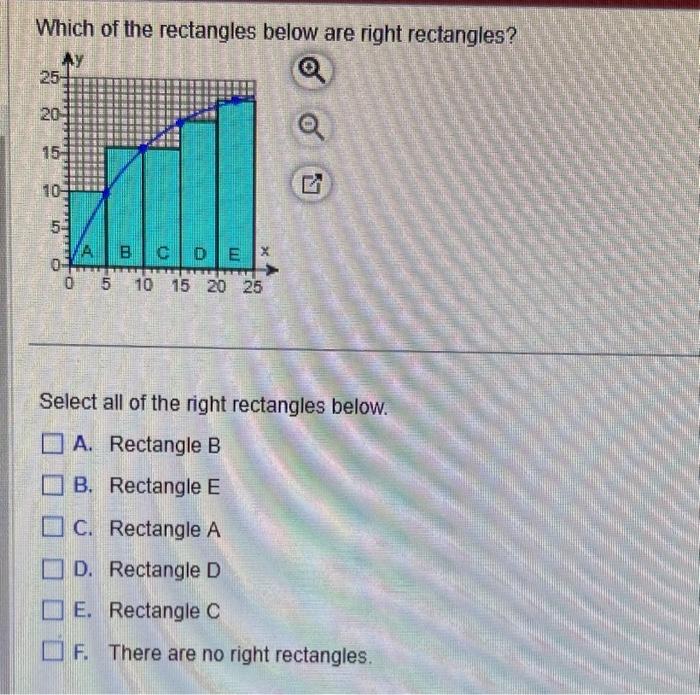 Solved Which of the rectangles below are right rectangles? | Chegg.com