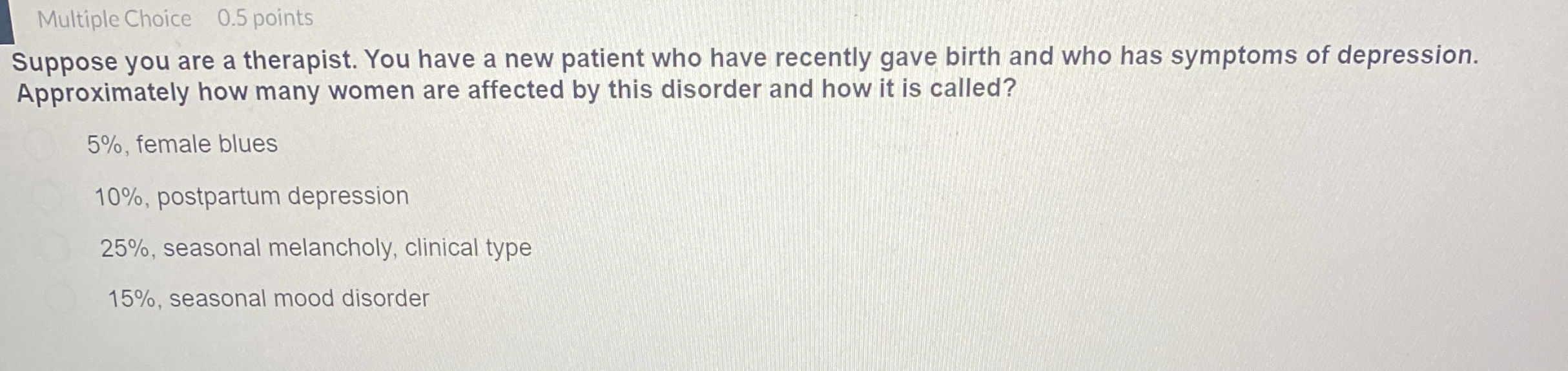 Solved Multiple Choice0.5 ﻿pointsSuppose you are a | Chegg.com