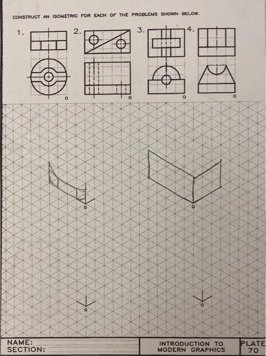 Solved CONSTRUCT AN ISOMETRIC FOR EACH OF THE PROBLEMS SHOWN | Chegg.com