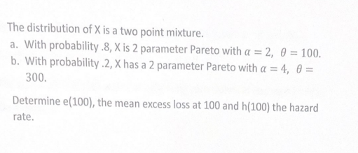 Solved The distribution of x ﻿is a two point mixture.a. | Chegg.com