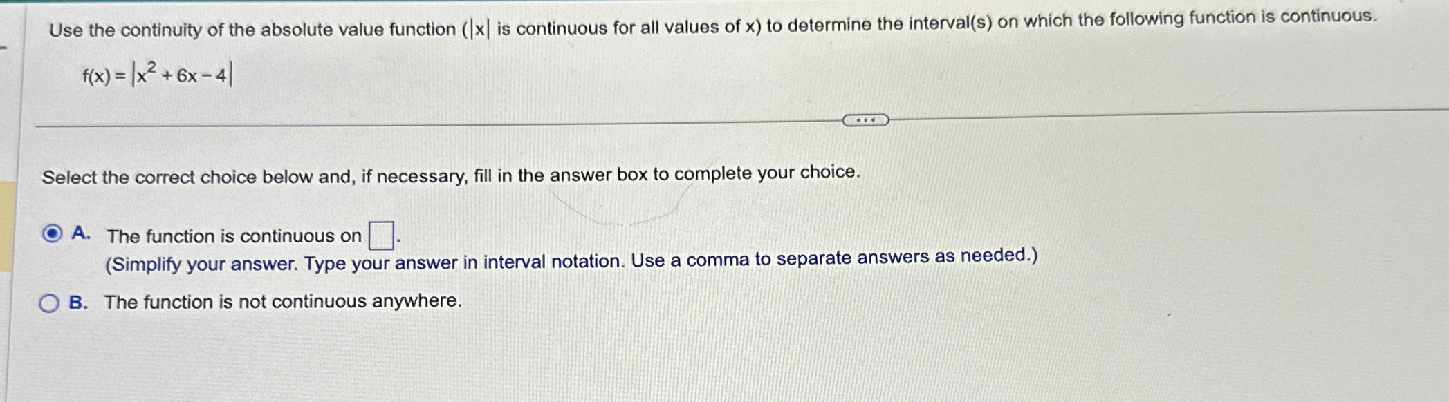 Solved Use the continuity of the absolute value function is | Chegg.com