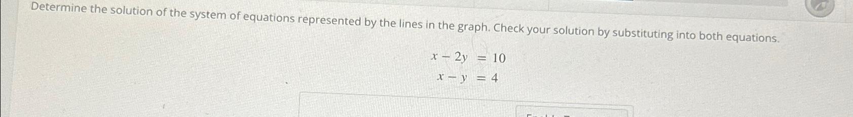 Solved Determine the solution of the system of equations | Chegg.com