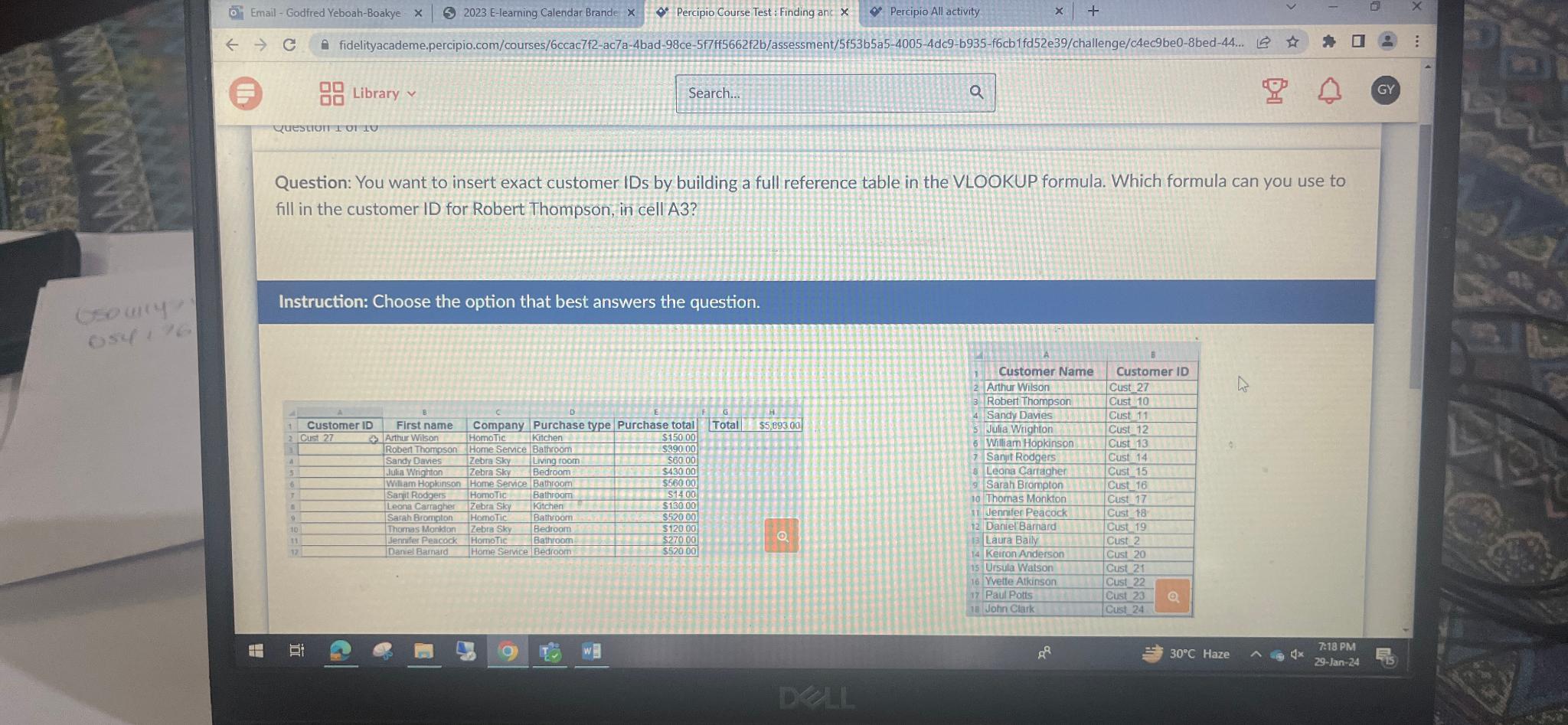Solved Question: You want to insert exact customer IDs by | Chegg.com