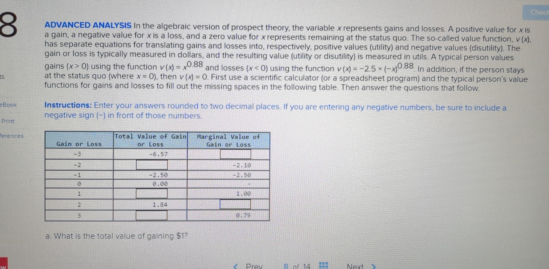 Solved ADVANCED ANALYSIS In the algebraic version of | Chegg.com