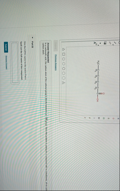 Solved Bryosa AeswersAnswer Requested carbon atom.Part | Chegg.com