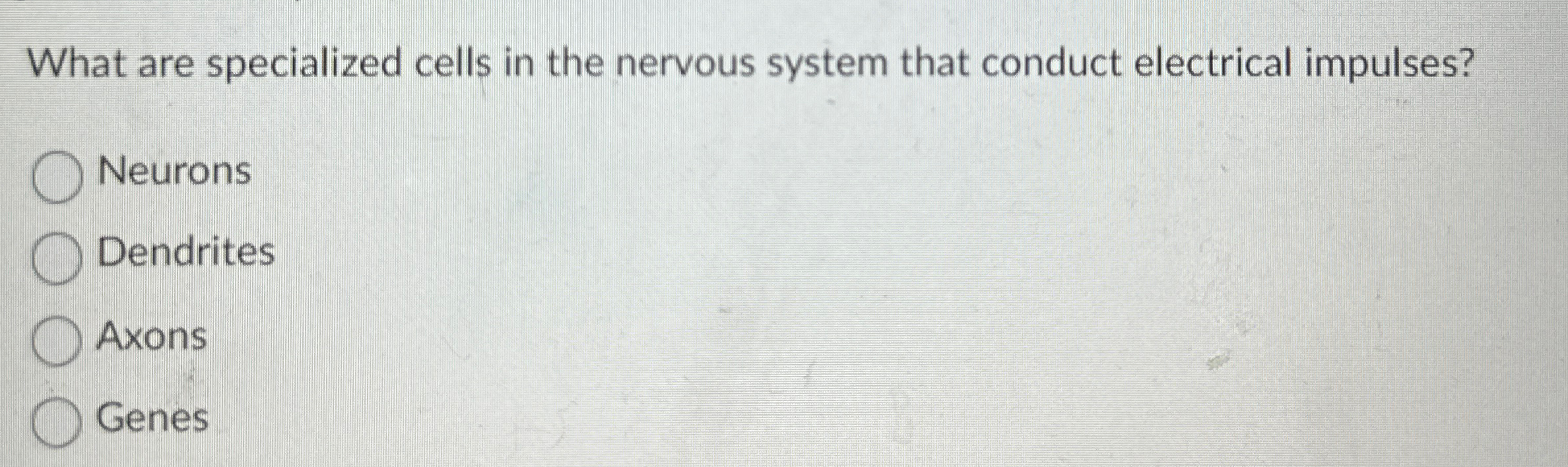 Solved What are specialized cells in the nervous system that | Chegg.com