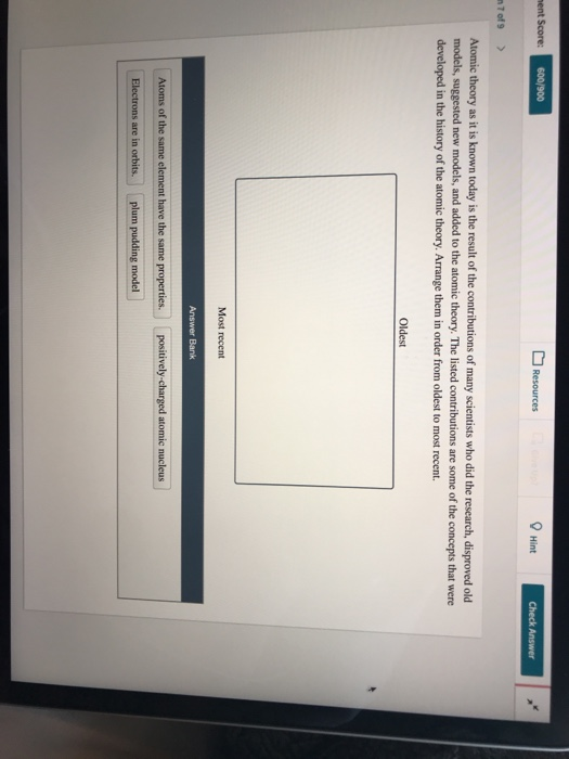 Solved ment Score: 600/900 Resources Hint Check Answer n 7 | Chegg.com Solved ment Score: 600/900 Resources Hint Check Answer n 7 | Chegg.com