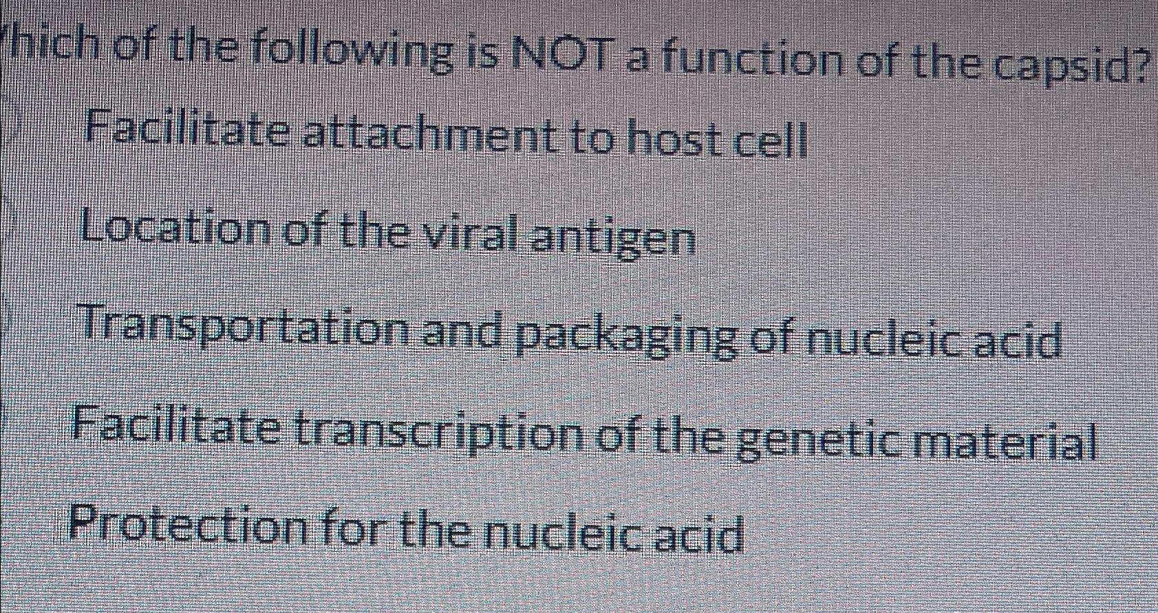 Solved hich of the following is NOT a function of the | Chegg.com