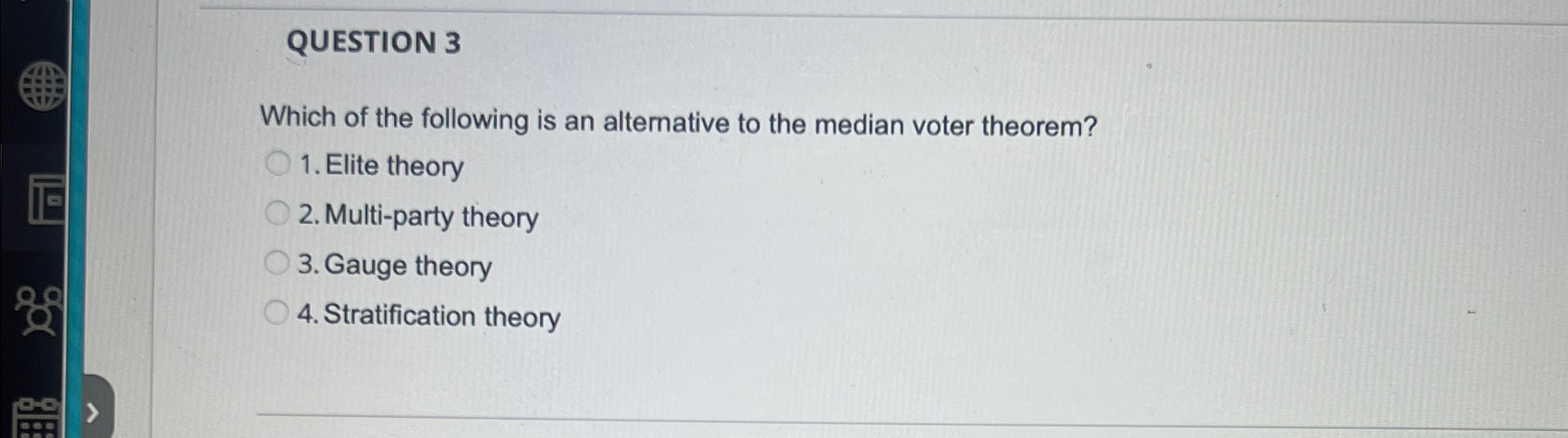 Solved QUESTION 3Which of the following is an alternative to | Chegg.com