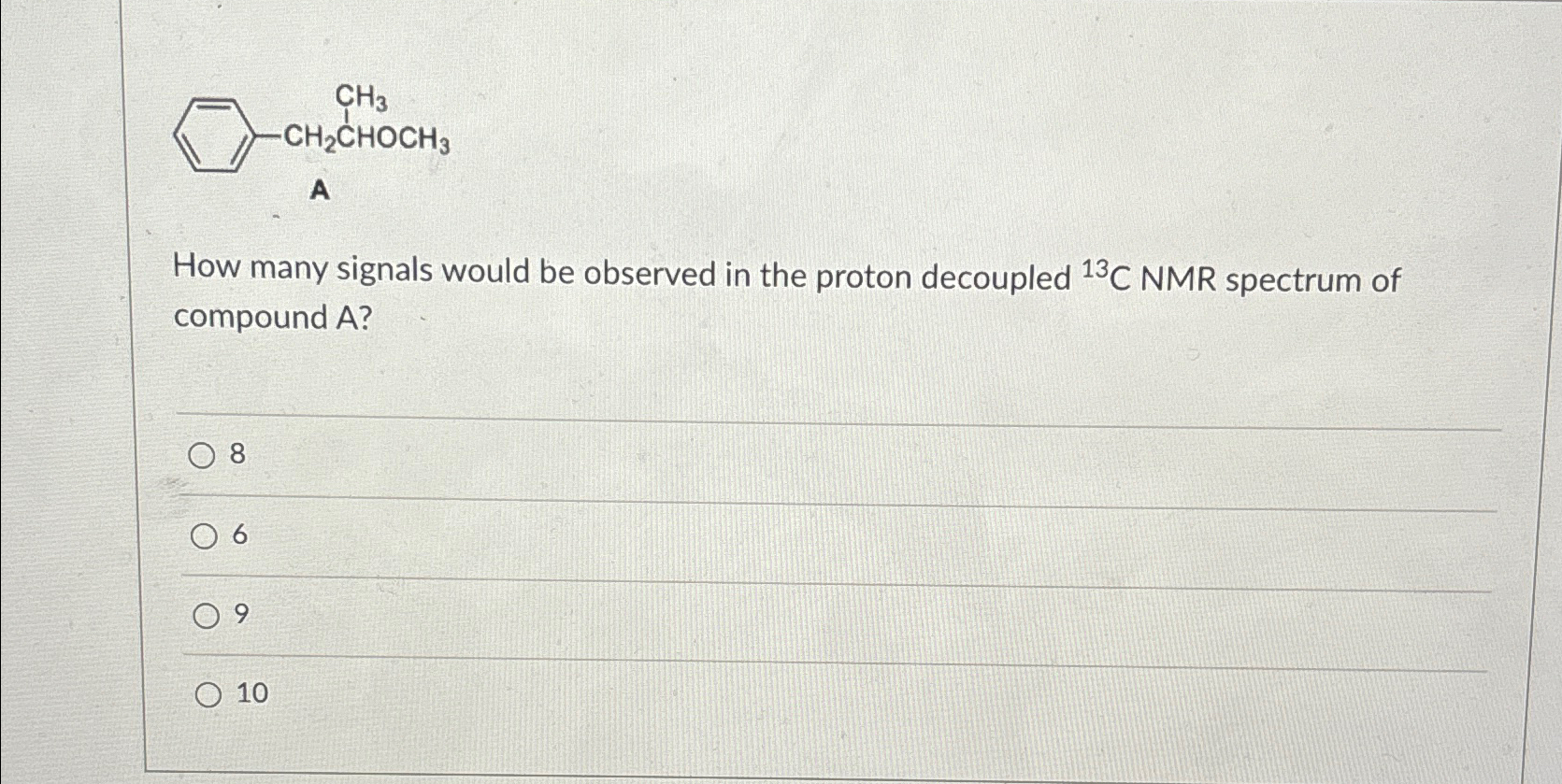 Solved How many signals would be observed in the proton | Chegg.com