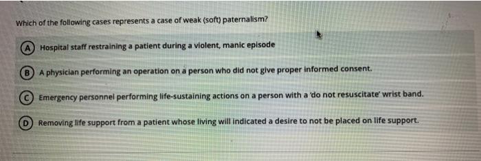 Solved Which of the following cases represents a case of | Chegg.com