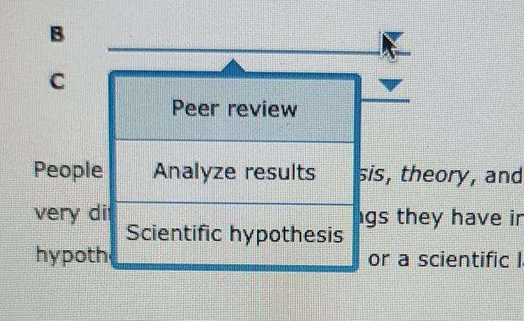 Solved 1. The scientific process Review the following flow | Chegg.com