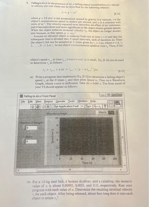 can you solve this using labview and show the result | Chegg.com