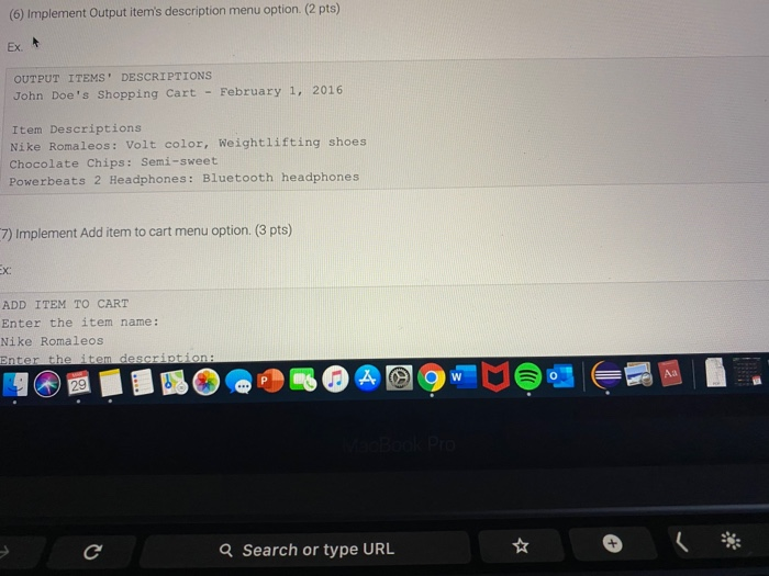 Solved 9.25 LAB*: Program: Online shopping cart (Part 2) | Chegg.com