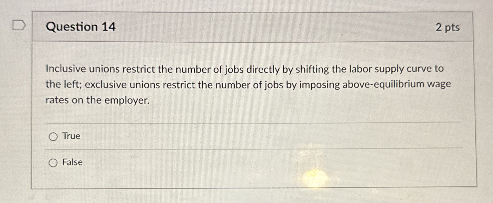 Solved Question 142 ﻿ptsInclusive unions restrict the number | Chegg.com