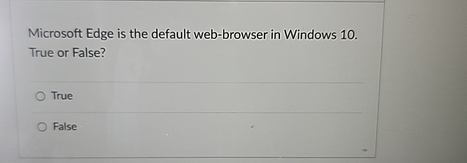 Microsoft Edge is the default web-browser in Windows | Chegg.com