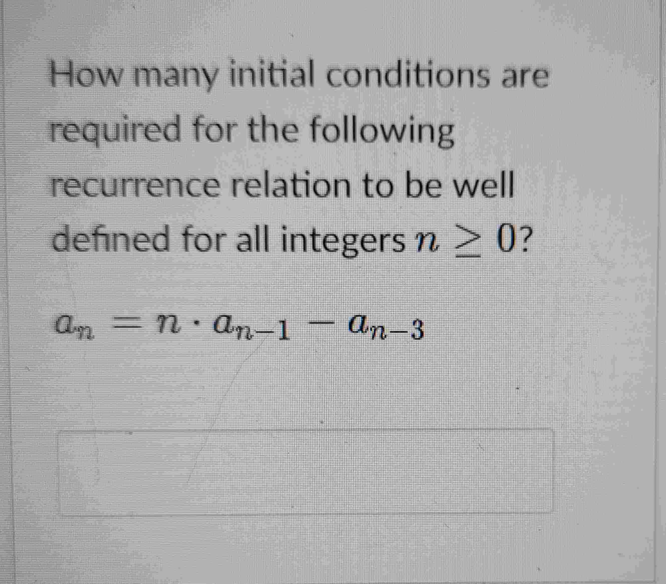 Solved How many initial conditions arerequired for the | Chegg.com
