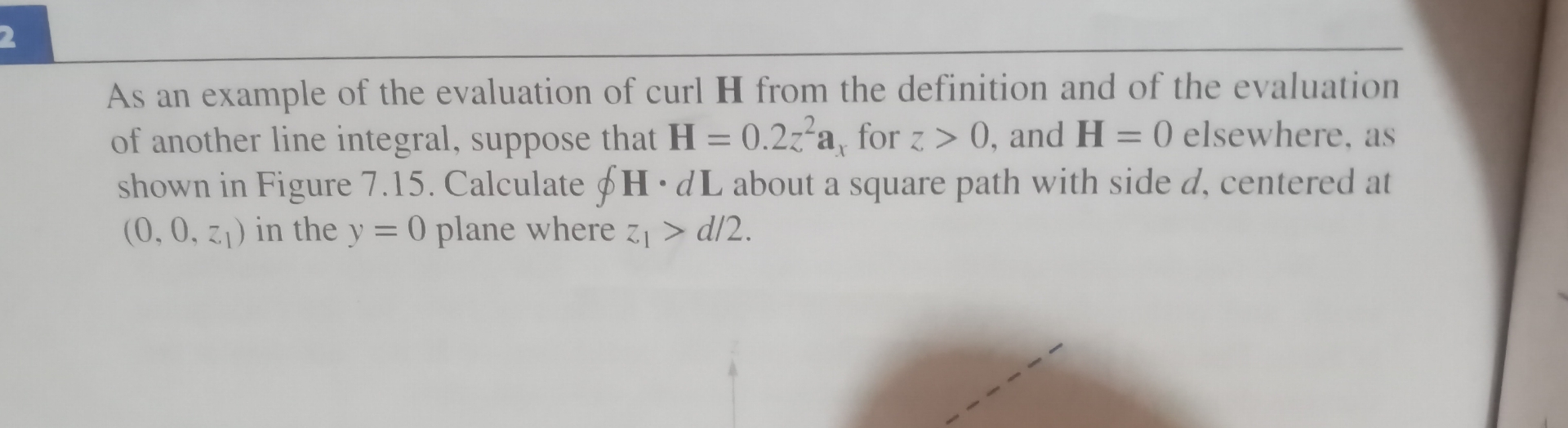 Solved As an example of the evaluation of curl H ﻿from the | Chegg.com