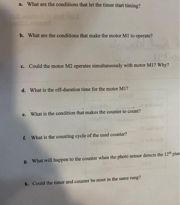 Q1. Consider the following PLC ladder logic program | Chegg.com