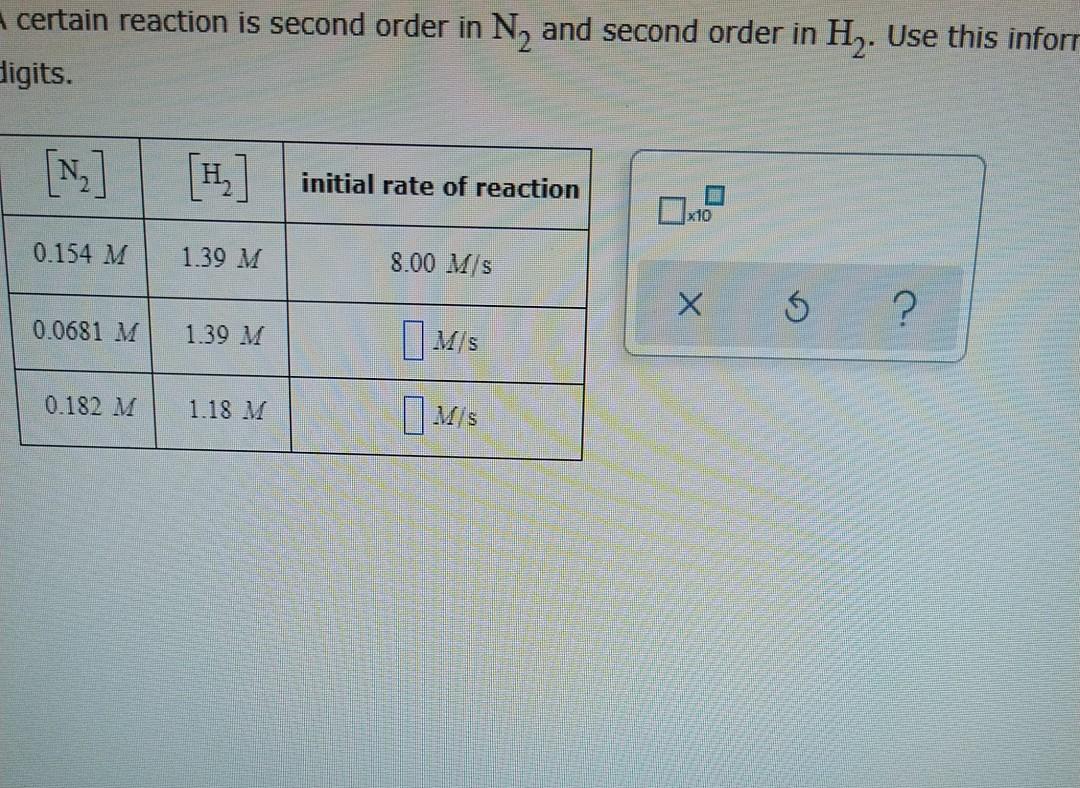 Solved OKINETICS AND EQUILIBRIUM Using reactant reaction | Chegg.com