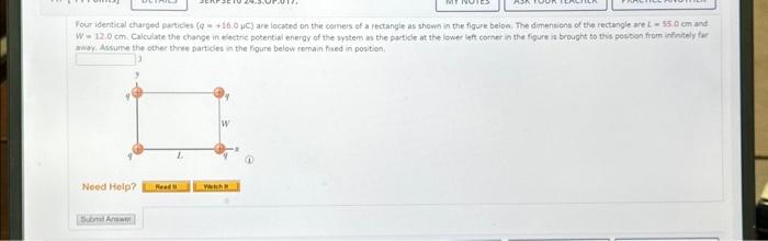 Solved Two charged point-like objects are lecated on the | Chegg.com