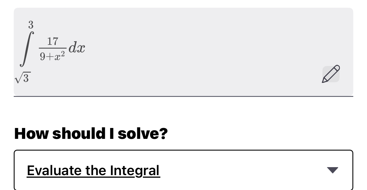 Solved ∫323179+x2dxHow should I solve?Evaluate the Integral | Chegg.com