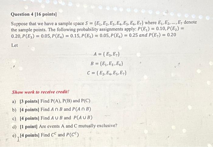 Solved Question 4 [16 points] ...) Suppose that we have a | Chegg.com