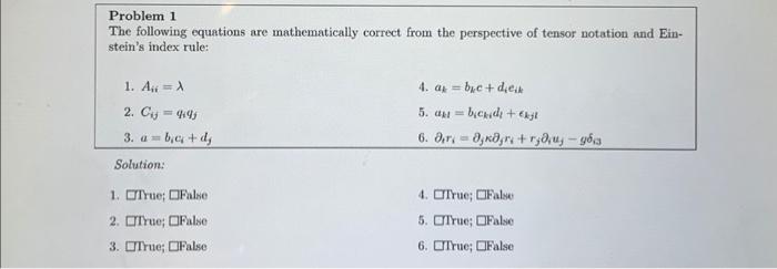 The following equations are mathematically correct | Chegg.com