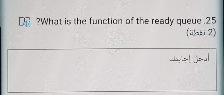Solved CS) ?What is the function of the ready queue .25 (2 | Chegg.com