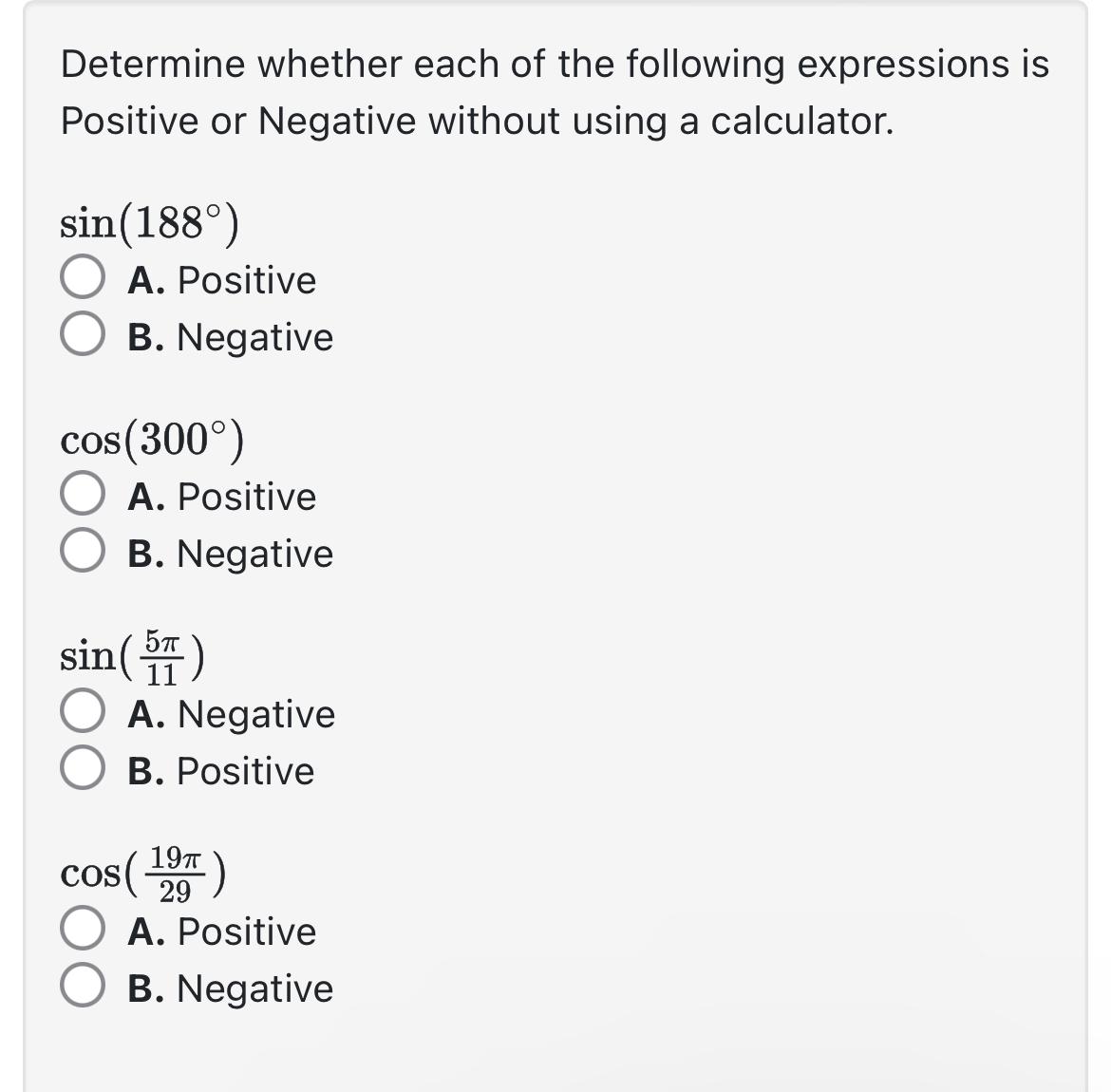 Solved Determine whether each of the following expressions | Chegg.com