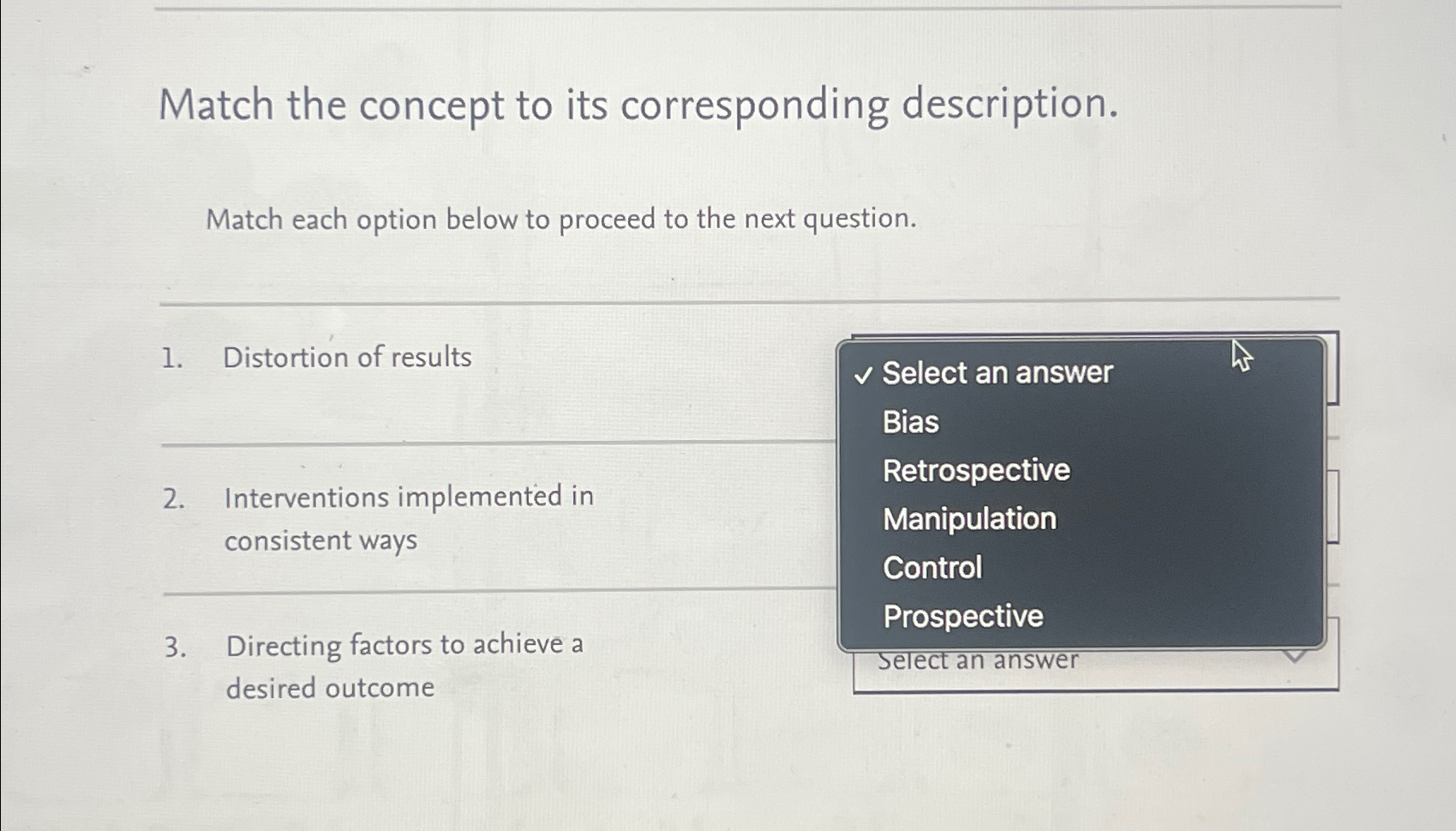 Solved Match the concept to its corresponding | Chegg.com