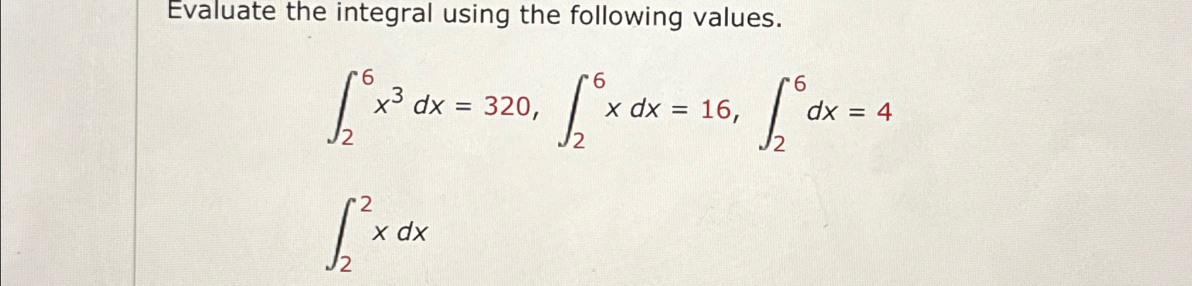 Solved Evaluate the integral using the following | Chegg.com