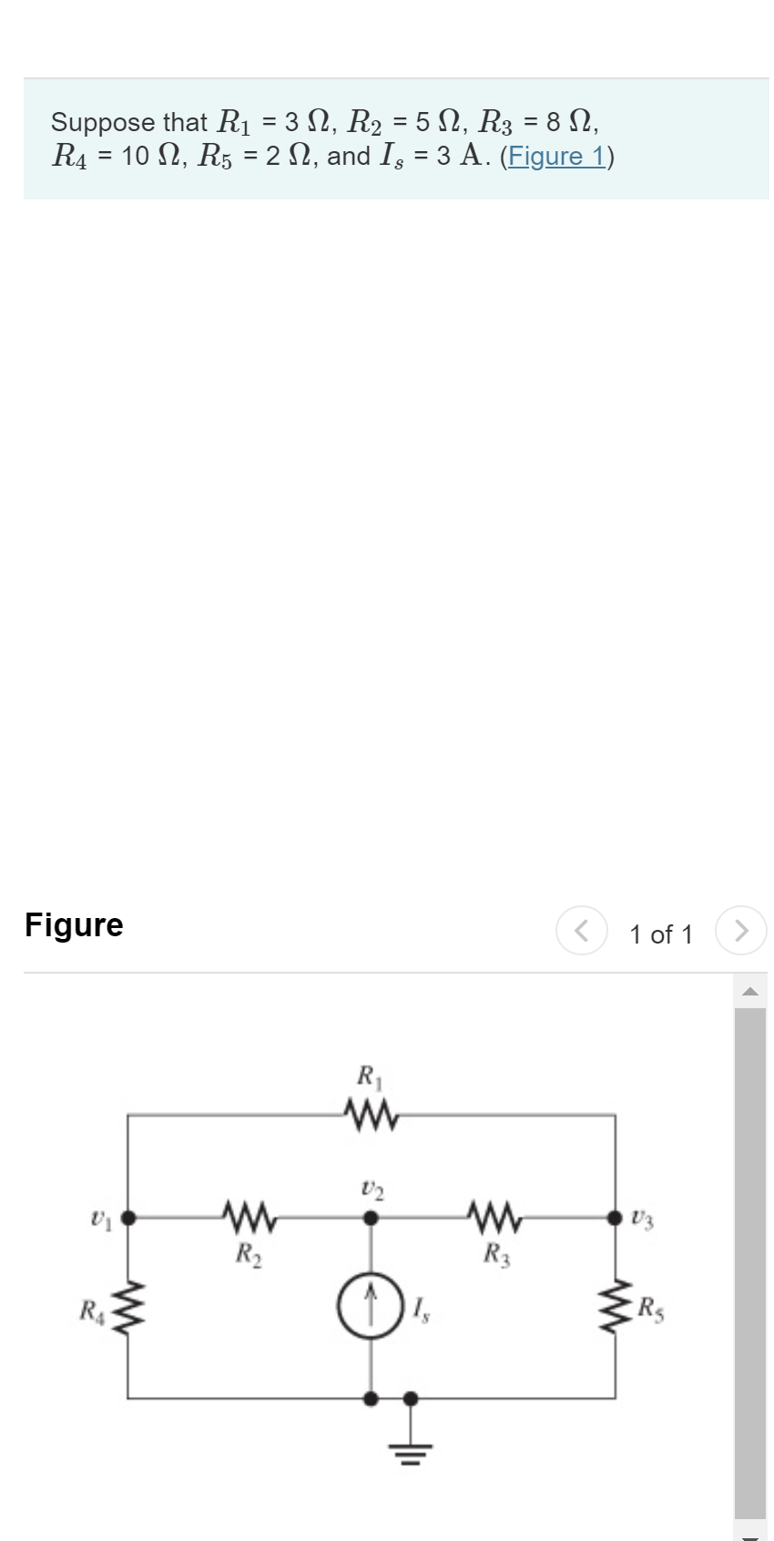 Solved Suppose that R1=3Ω,R2=5Ω,R3=8Ω, R4=10Ω,R5=2Ω, ﻿and | Chegg.com
