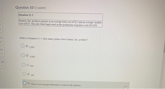 Solved 9 Question 2 (1 point) The reason the change in total | Chegg.com