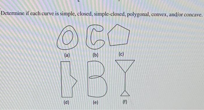 Solved Determine if each curve is simple, closed, | Chegg.com