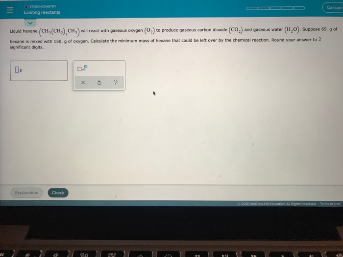 Solved STOICHIOMETRY Limiting reactants ODDOD (Cassan Liquid | Chegg.com