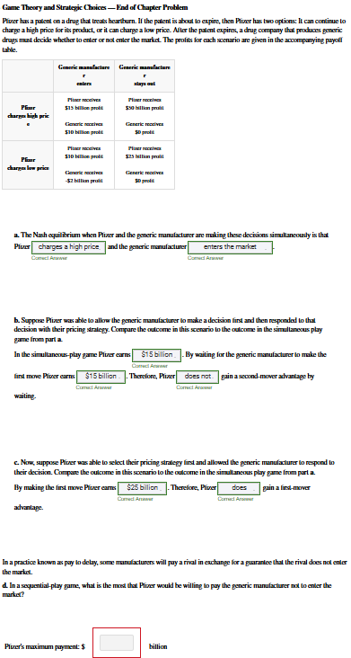 Solved Game Theory and Stratepgic Cbuices - ﻿Find of Chapter | Chegg.com