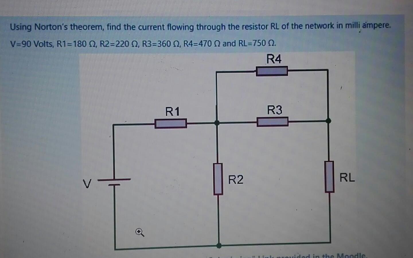 Solved Using Norton's theorem, find the current flowing | Chegg.com